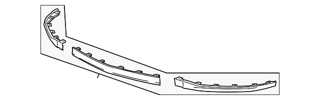 2013-2019 Cadillac XTS Front Bumper Valance Panel Attachment 23440976 ...