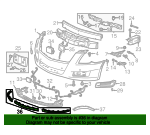2013-2019 Cadillac XTS Front Bumper Valance Panel Attachment 23440976 ...