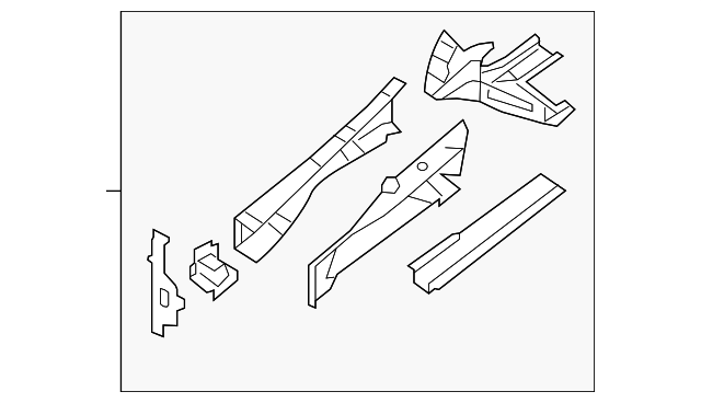 2007-2014 Nissan Side Member Assembly 75100JA030 | TascaParts.com