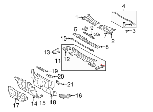 55737-02060 - Splash Shield - 2009-2013 Toyota Corolla | OEM Genuine ...