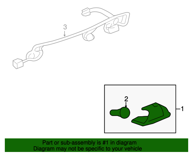 2010-2024 GM Rear License Plate Lamp 13502178 GM | GMPartsDirect.com