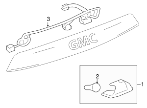 2010-2024 GM Rear License Plate Lamp 13502178 GM | GMPartsDirect.com