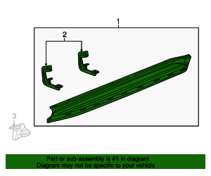 2015-2020 GM Running Board - Driver's Side (LH) 22813700 | TascaParts.com