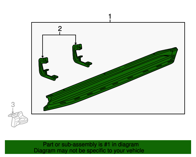 2015-2020 GM Running Board Step 84112239 | GM Parts Center