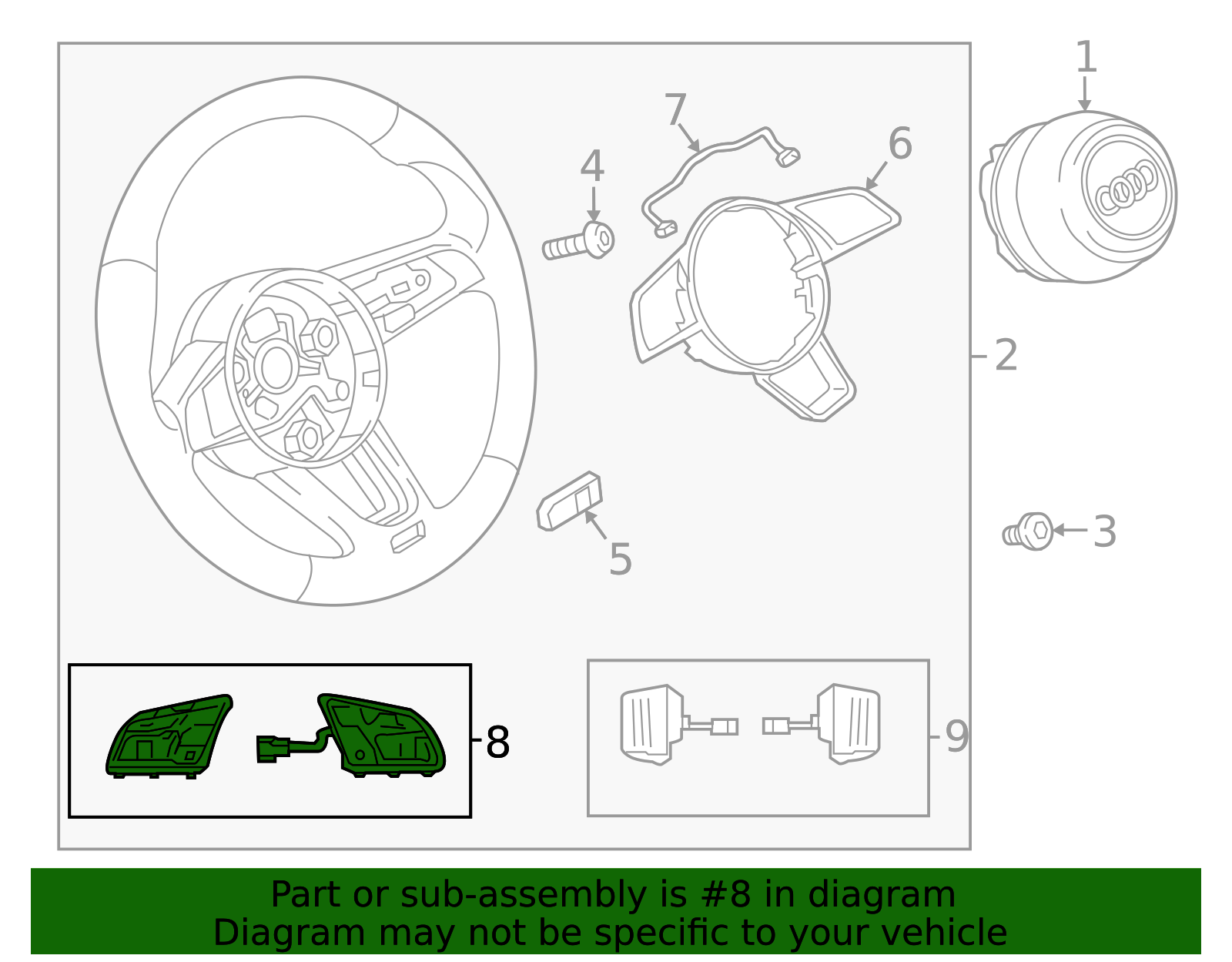 2018-2019 Audi Multi Switch 8W0-951-523-H-XHA | Audi OEM Parts Guy