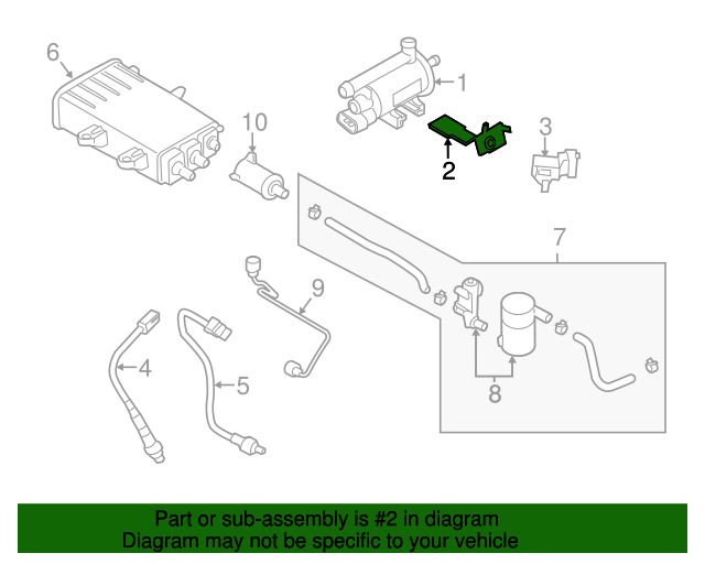 28911-2G000U - Purge Valve Bracket 2009-2016 Kia | Kia.Parts Store