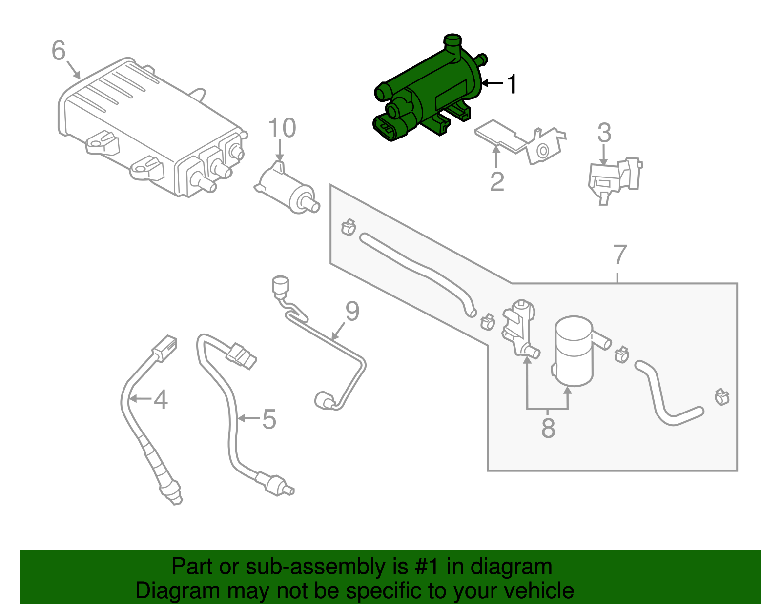 28910-25100 - Purge Control Valve 2006-2016 Kia | Kia.Parts Store