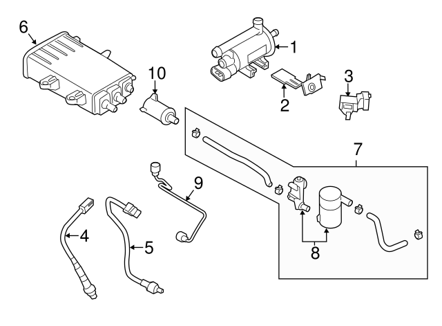 2011-2019 Kia Fuel Tank Vent Valve 31453-3K500 | Kia Automotive Parts