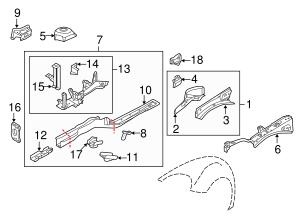 2012-2019 Volkswagen Beetle Outer Rail 5C5-810-136 | OEM Parts Online