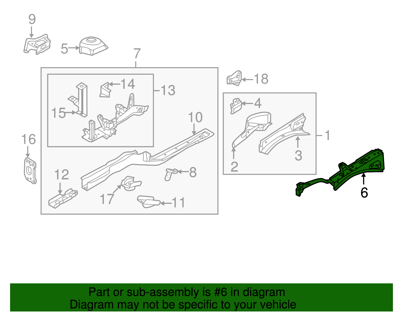 5C5-810-135 - High-Quality Fender Rail for 2012-2019 Volkswagen Beetle ...
