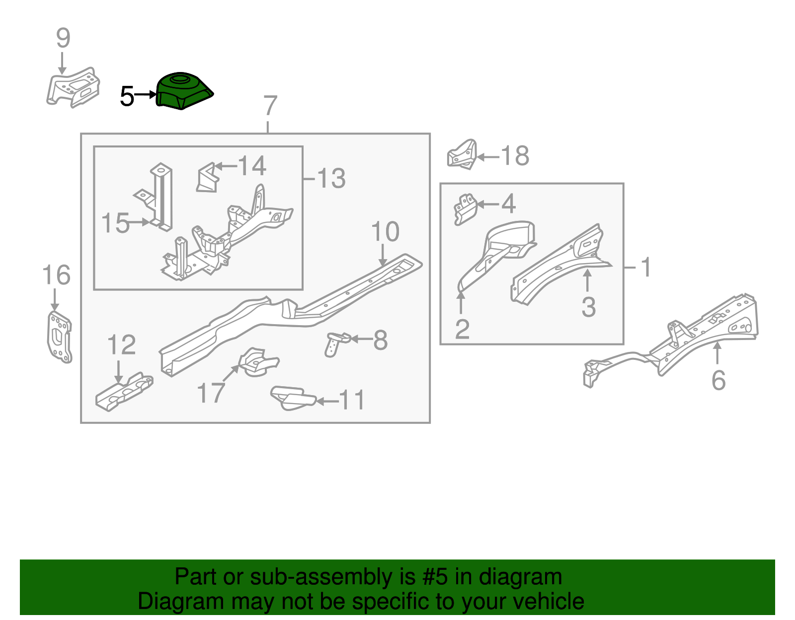 2012-2019 Volkswagen Beetle Strut Tower 5C5-809-120 | Retail ...