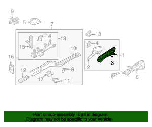 2012-2019 Volkswagen Beetle Apron Reinforced 5C5-809-148 | OEM Parts Online