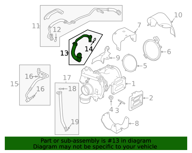 2017-2023 Jaguar Water Outlet JDE39699 | JaguarParts.com