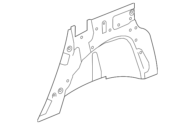 2010-2017 GM Rear Driver Side Wheelhouse Inner Panel 23229568 ...