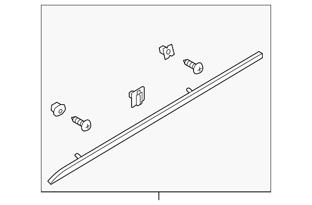 2015-2020 Hyundai Body Side Molding 87711-B1000 | OEM Parts Online