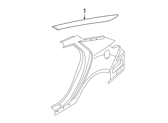 87860-2T000 - Quarter Panel Molding 2011-2016 Kia Optima | Kia.Parts Store