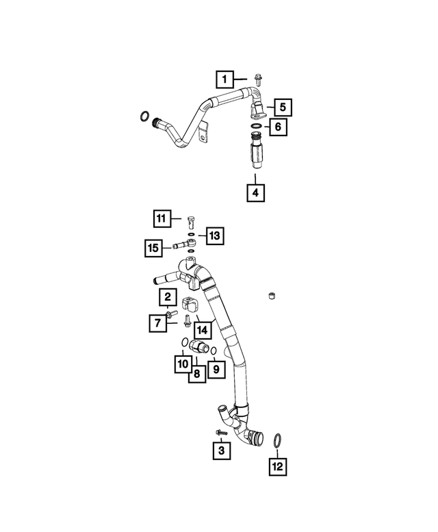 2015-2017 Ram Water Outlet Tube 68325443AA | Mopar eStore