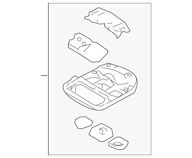 2011-2014 Toyota Sienna Map Lamp Assembly 04005-56208-E0 | Toyota Parts ...