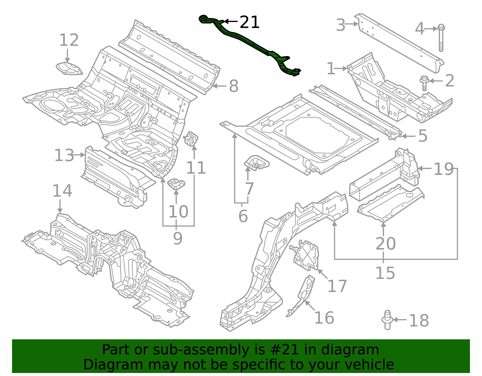 4N4-801-451-J - Control Bar 2020-2021 Audi A8 Quattro | AutoNation Parts