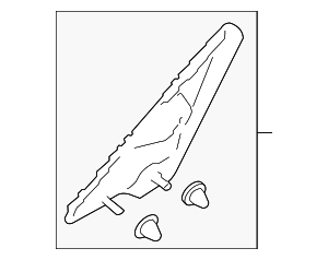 Genuine OEM Upper Trim Part# 65250SG030 Fits 2014-2018 Subaru Forester ...