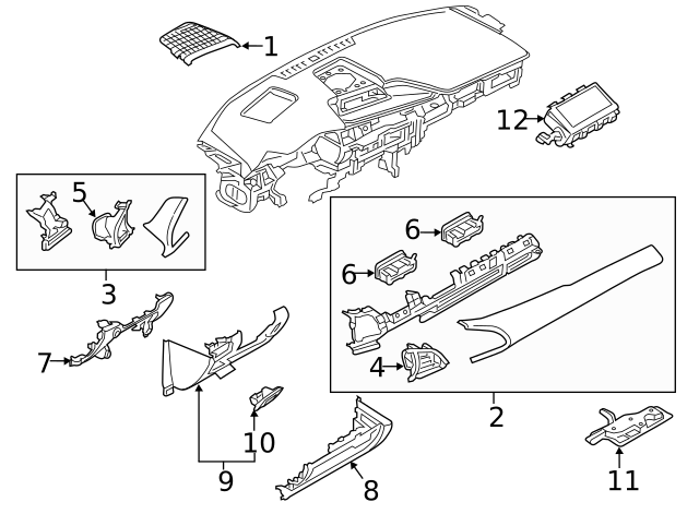 2019-2023 Mazda 3 Pocket - Driver's Side (LH) BDGF-64-180A | TascaParts.com