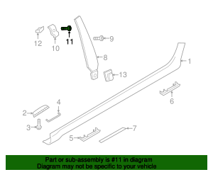 4E0-853-379 - Applique Bushing 2012-2018 Audi | Audi OEM Parts
