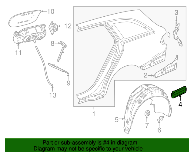 2017-2023 Mercedes-Benz Quarter Panel Vent 213-830-54-00 ...