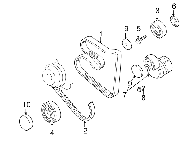 11-28-1-437-369 - Serpentine Belt 1996-1999 BMW | AutoNationParts.com