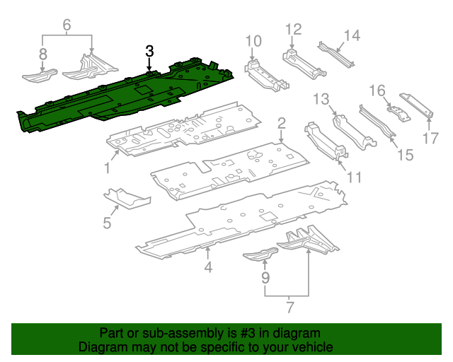 2014-2020 Mercedes-Benz Front Floor Pan 222-680-77-07 | MB OEM Parts
