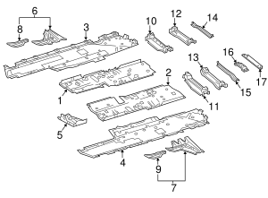 2014-2020 Mercedes-Benz Front Floor Pan 222-680-77-07 | MB OEM Parts