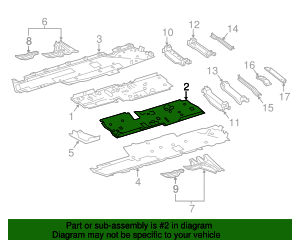 222-610-01-78 - Floor Pan 2014-2020 Mercedes-Benz | Mercedes-Benz USA Parts