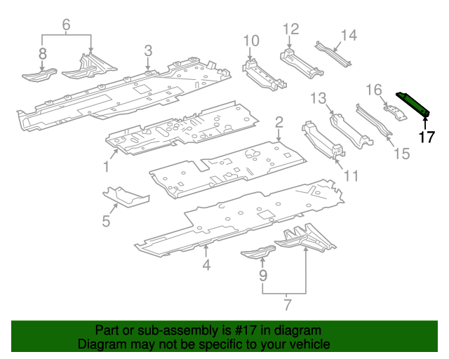 222-619-02-25 - Rear Bracket 2014-2021 Mercedes-Benz | Mercedes-Benz ...