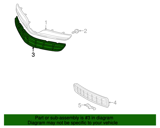 2010-2011 Toyota Camry Grille 53101-06200-B1 | Toyota Parts Center