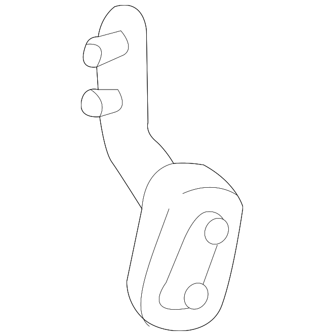 212-490-31-37 - Muffler & Pipe Front Bracket 2010-2018 Mercedes-Benz ...