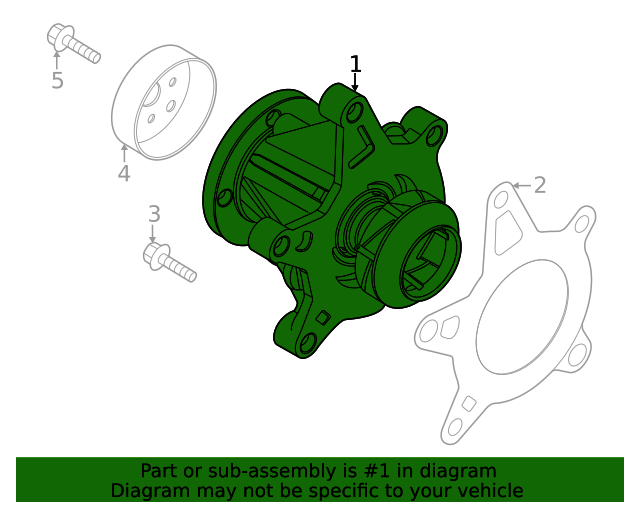 Genuine Water Pump for 2020-2024 Hyundai | Part# 25100-2M800 | Hyundai ...