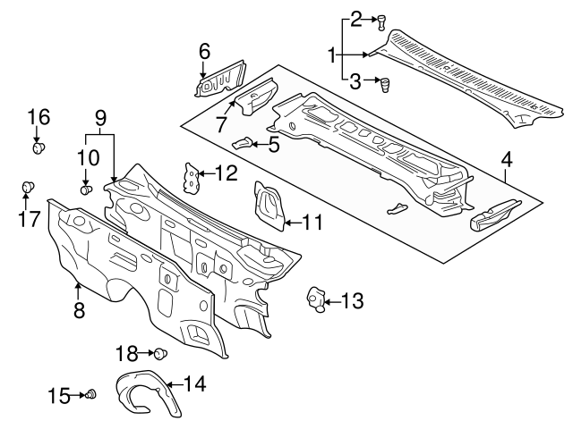 55101-35956 - Dash Panel - 2001 2002 Toyota 4Runner | Nucar Toyota Parts