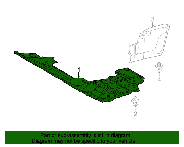 2013-2018 Toyota RAV4 Under Cover 51410-0R030 | OEM Parts Online