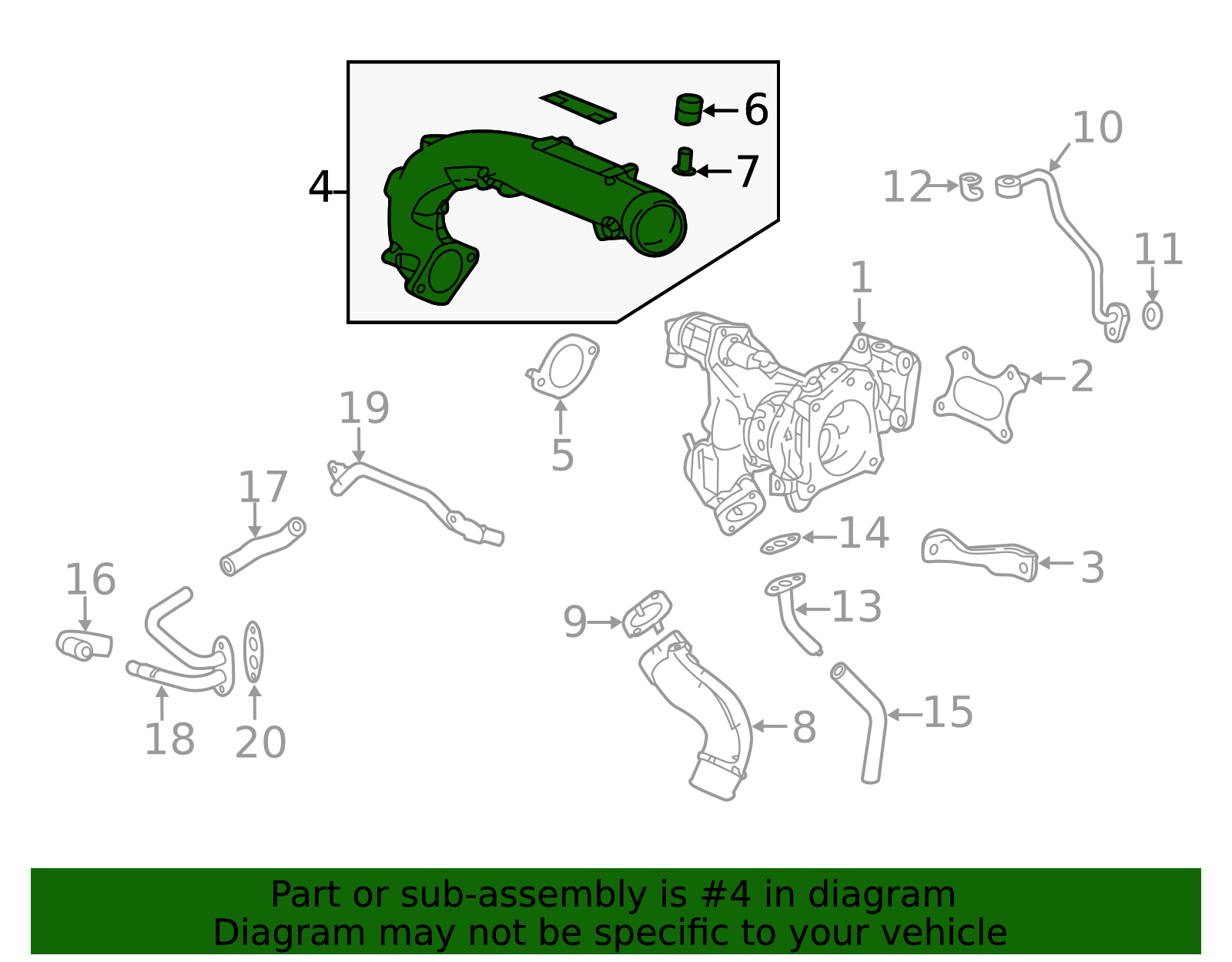 17270-5BF-A00 - Air Inlet Tube 2017-2021 Honda Civic | Honda Parts Online