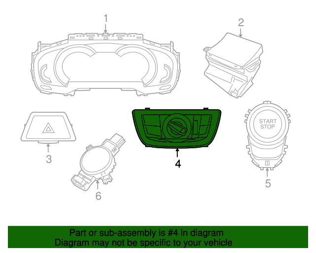61-31-9-472-976 - Headlamp Switch - 2016-2022 BMW | Buy BMW Parts Now