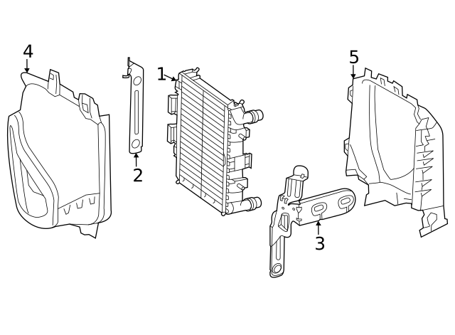 223-505-25-00 - Air Duct 2021-2023 Mercedes-Benz S 580 | Mercedes-Benz ...