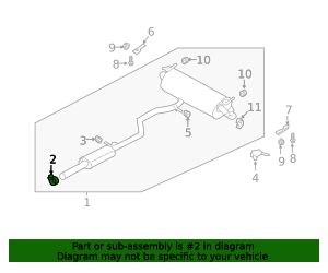 Genuine OEM Muffler W/Tailpipe Clamp Part# LR077700 Fits 2018-2021 Land ...