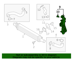 2017-2018 Porsche Macan Pressure Pipe 8K0-145-673-AJ | OEM Parts Online