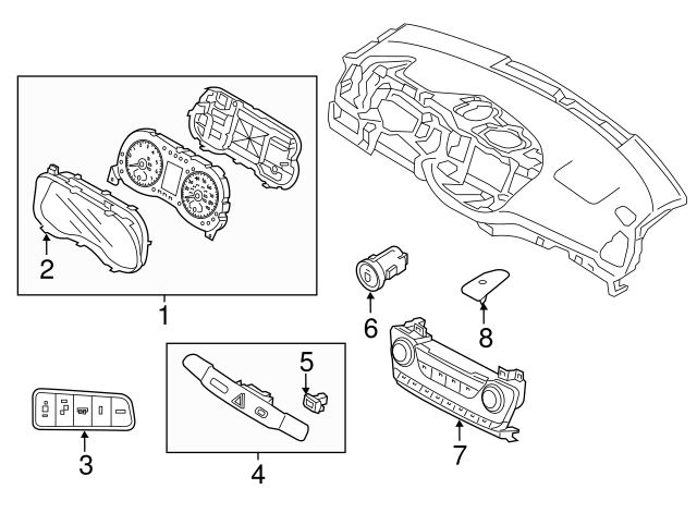 2015-2017 Hyundai Tucson Ignition Switch 95430-4W900-TAN | OEM Parts Online
