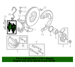 2012-2015 Ford Focus Disc Brake Pad Set CV6Z-2001-A | TascaParts.com