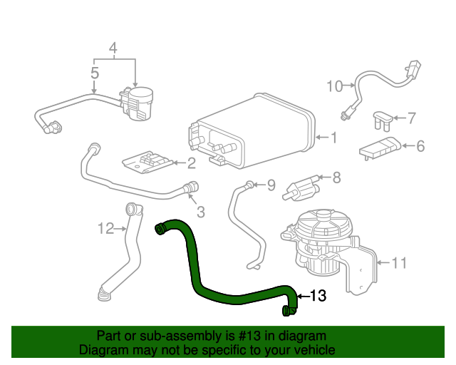 25884668 GM Outlet Hose | GM Parts Store