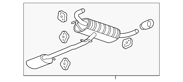 2013-2017 GM Exhaust Muffler Assembly 22754172 GM | GMPartsDirect.com