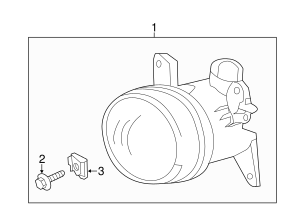 005-990-85-12 - Fog Lamp Assembly Bolt 2010-2013 Mercedes-Benz S 400 ...