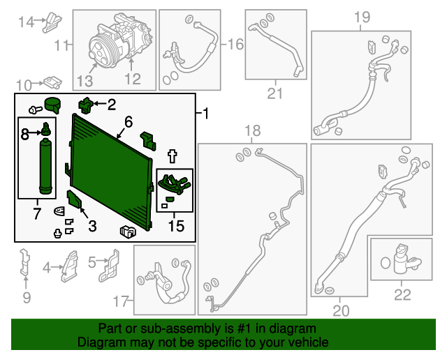 2011-2019 Infiniti Condenser Assembly 92100-1MH0A | OEM Parts Online