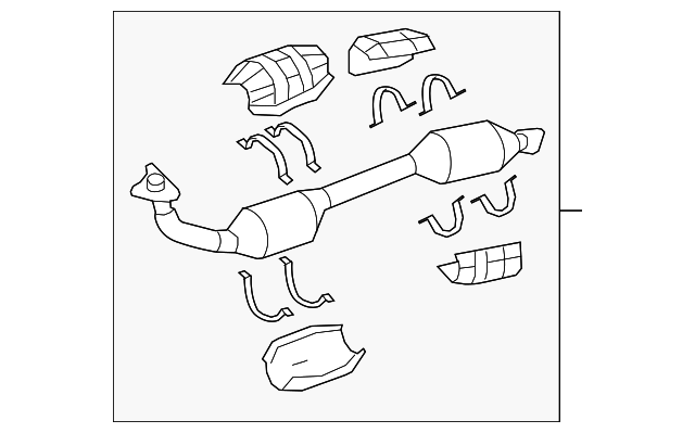 OEM 2007-2013 Toyota Front Pipe Part # 17410-0S011 | Modern Toyota Parts