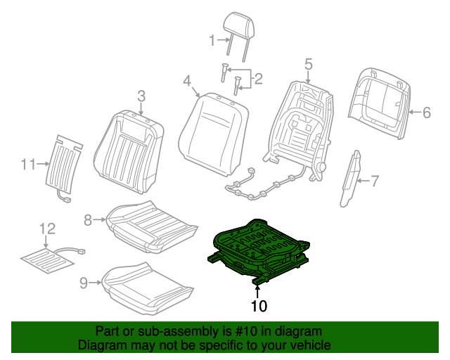 68264619AB - Power Seat Adjuster - 2015-2021 Mopar | Mopar Parts Canada